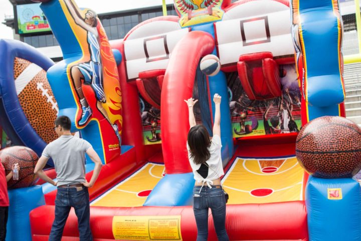 Shooting Stars Inflatable Basketball Hoop Game Rental — National Event Pros