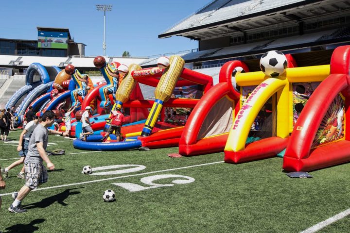 Football Throw Inflatable Game Rental — National Event Pros