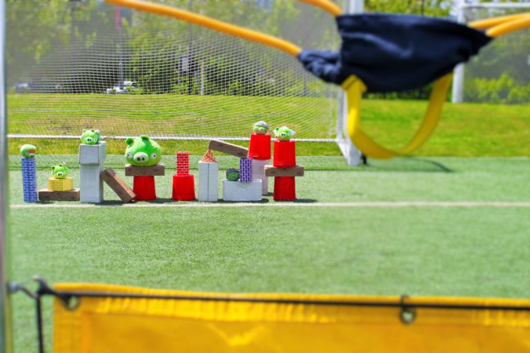 Angry Bird Launcher Lawn Game Rental · National Event Pros