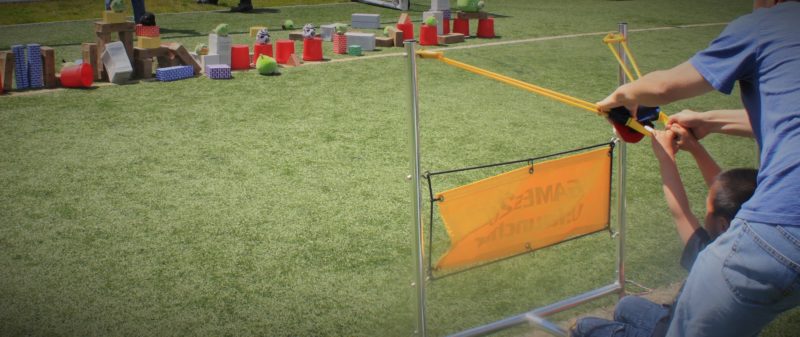 Angry Bird Launcher Lawn Game Rental · National Event Pros
