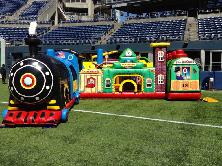 Train Station Toddler Bounce House Rental · National Event Pros