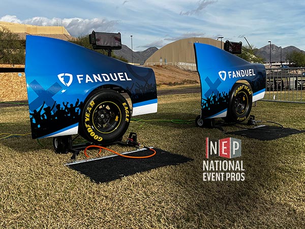 Race Car Pit Stop Tire Change Game Rental · National Event Pros