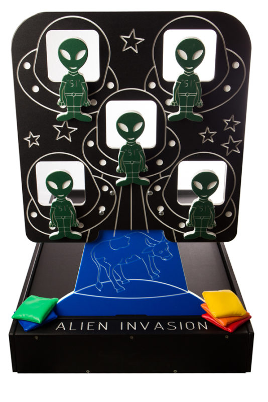 Alien Knockdown Carnival Game Event Rental · National Event Pros