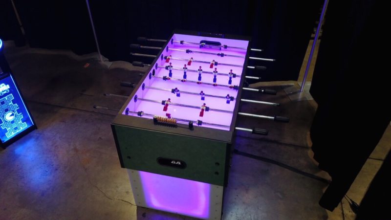 LED Glowing Foosball Table Rental · National Event Pros