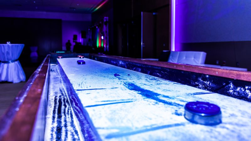 LED Glowing Shuffleboard Rental · National Event Pros