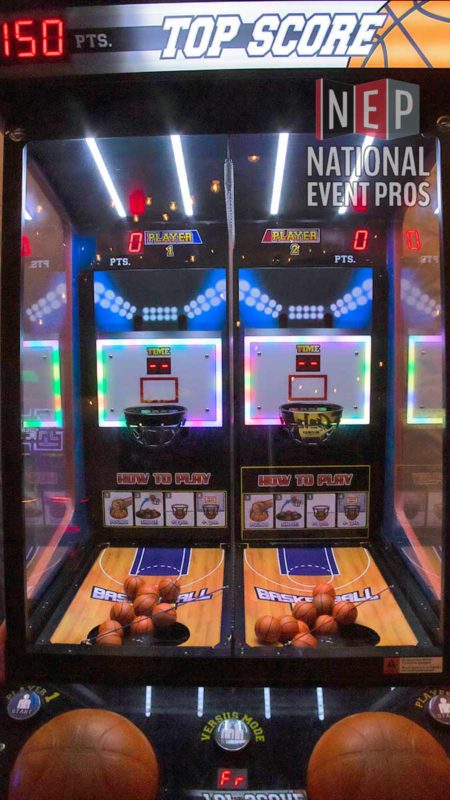 Two-Player Basketball Pro Arcade Game Rental· National Event Pros