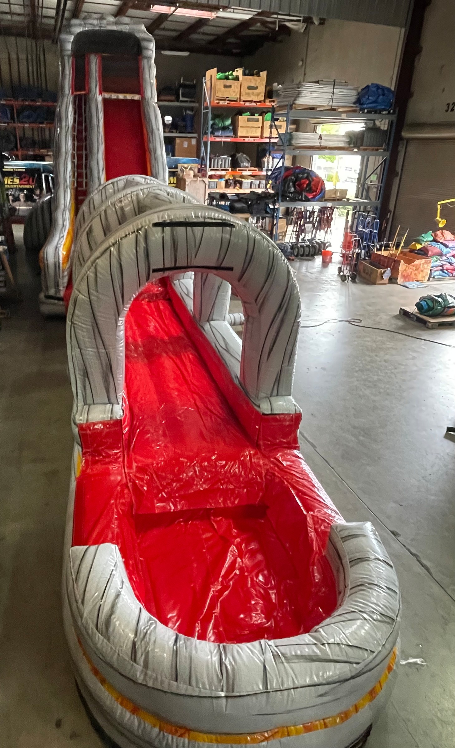 24-ft Volcano Water Slide with Pool