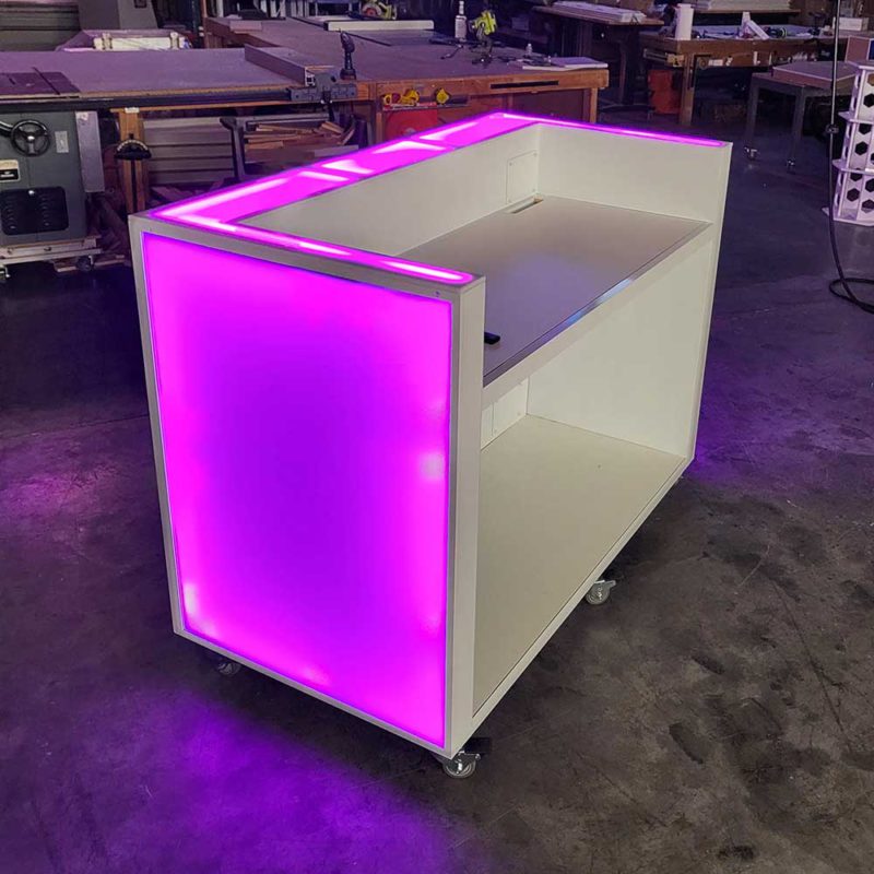 LED DJ Booth with 65" Display