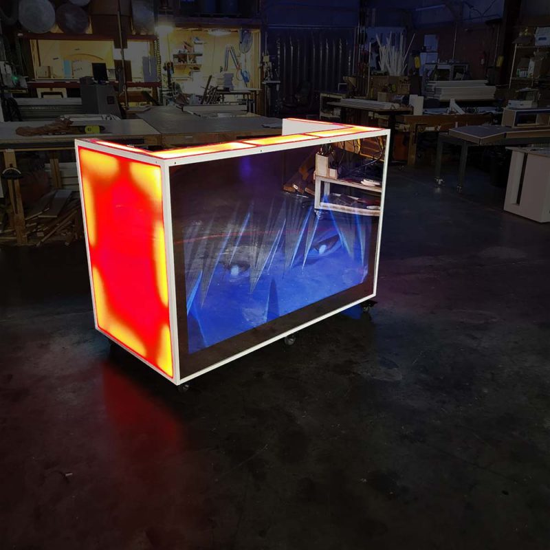 LED DJ Booth with 65" Display