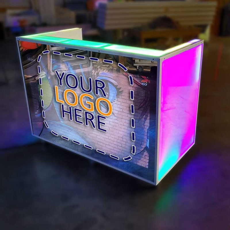 LED DJ Booth with 65" Display